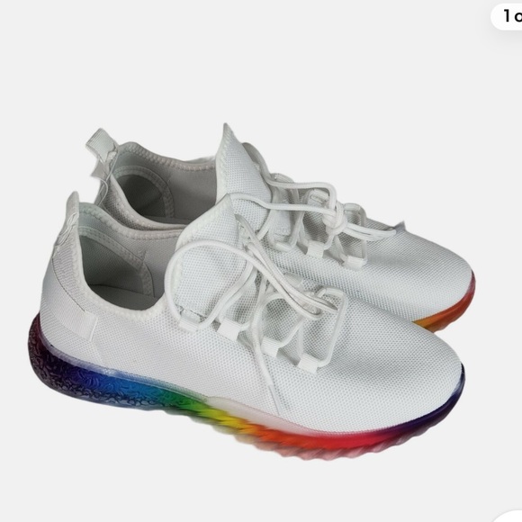 Wanted | Shoes | New Wanted Affinity Sneakers With Rainbow Sole | Poshmark